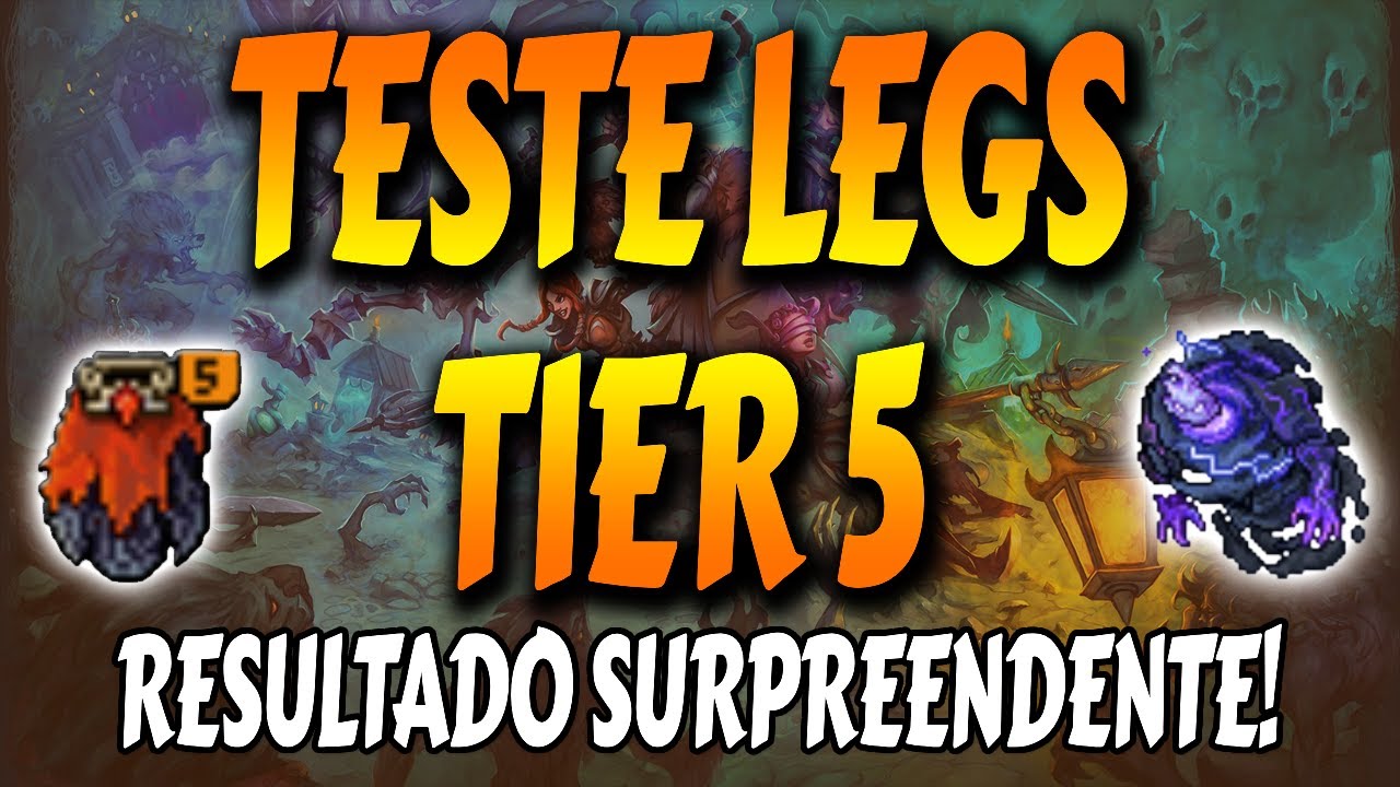 TESTEI A LEGS TIER 5 E VEJA NO QUE DEU - TIBIA TEST SERVER WINTER ...