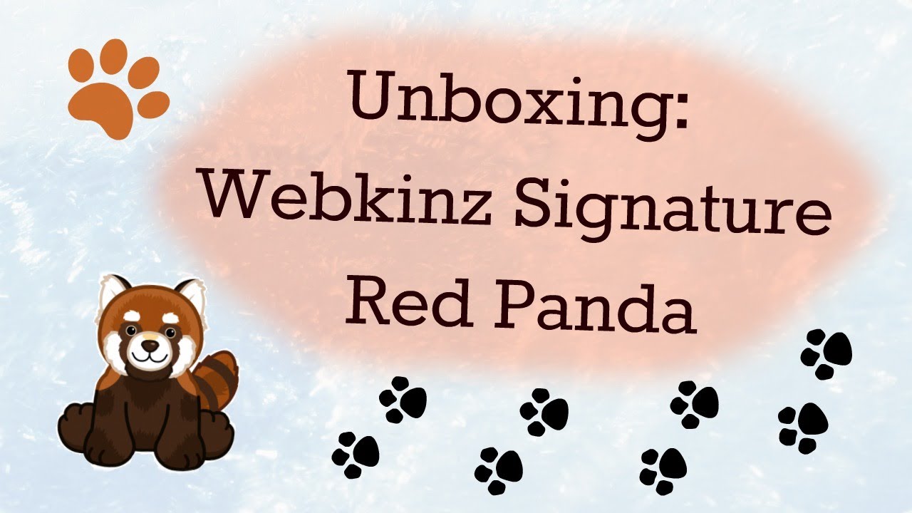 [Unboxing] Webkinz Signature Endangered Red Panda - YouTube