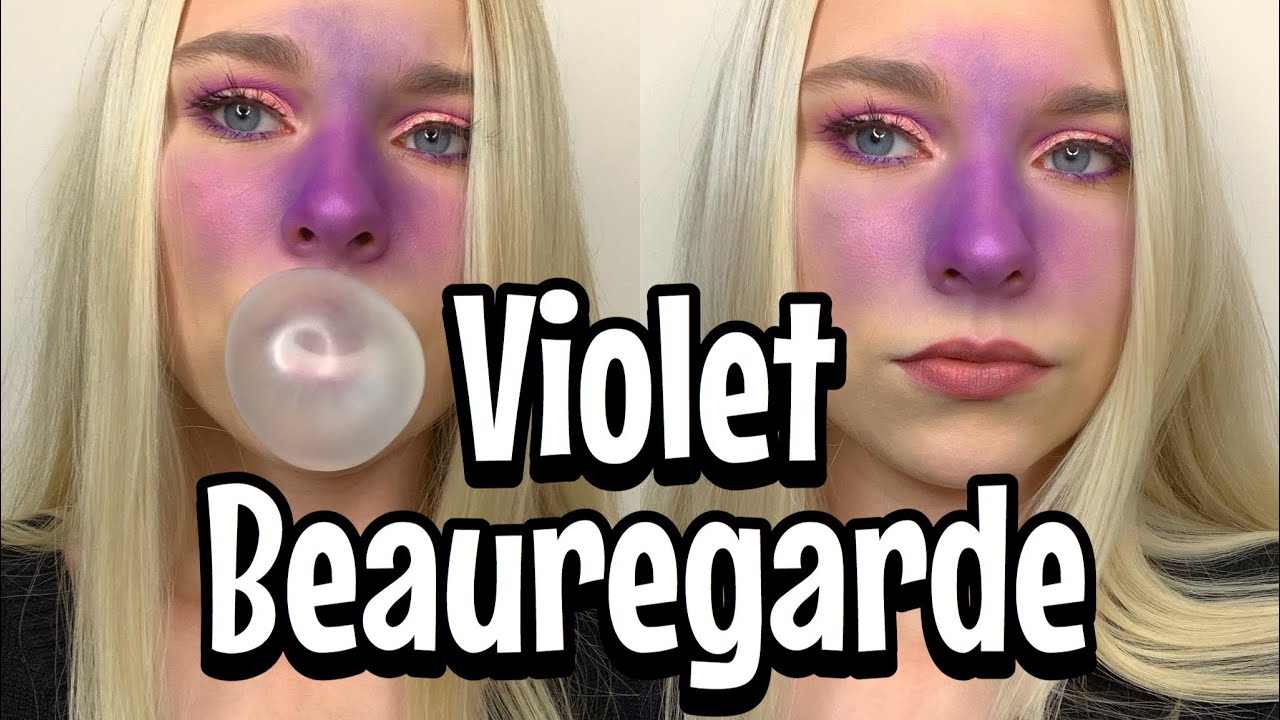 VIOLET BEAUREGARDE HALLOWEEN MAKEUP TUTORIAL | Charlie & The Chocolate ...