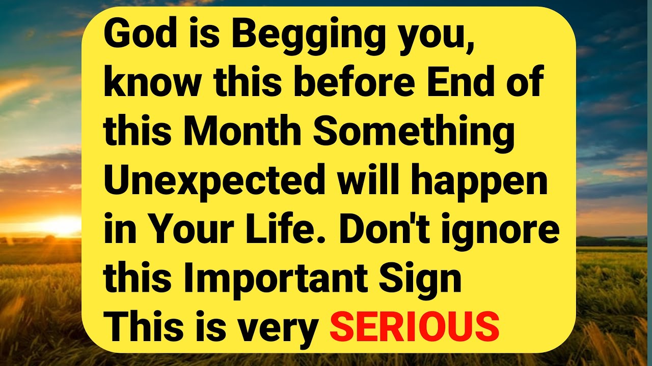 🌈🦋God Is Begging You, Know This Before End Of This Month🦋🌈 - YouTube