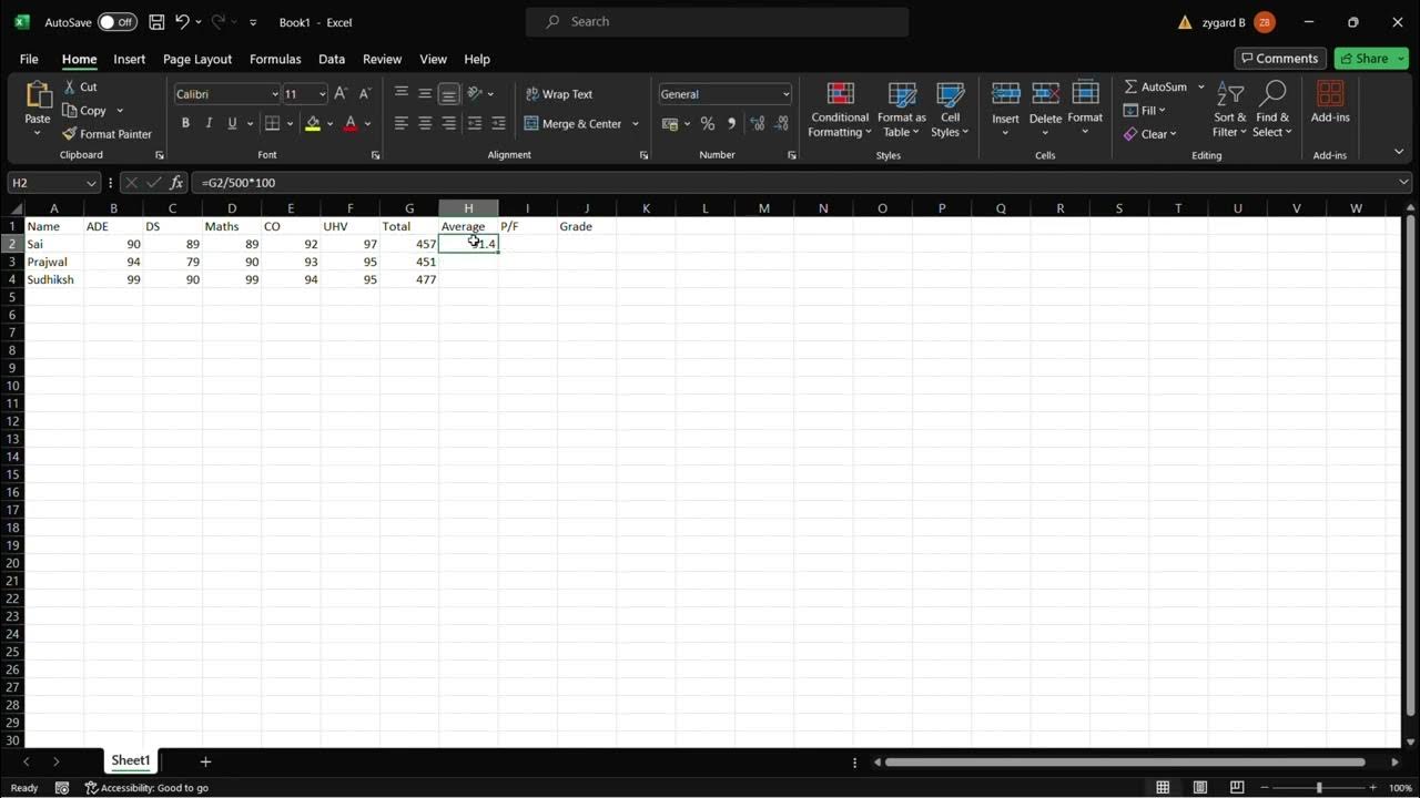 Data Analytics With Excel Lab Experiment 1 VTU Syllabus 2022 scheme for ...