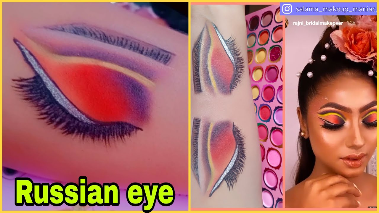 Russian Eyes || Step by step tutorial for Russian Eyes || Rajni Sosa ...