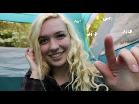 ASMR ~ We are camping, let me help you fall asleep! - YouTube