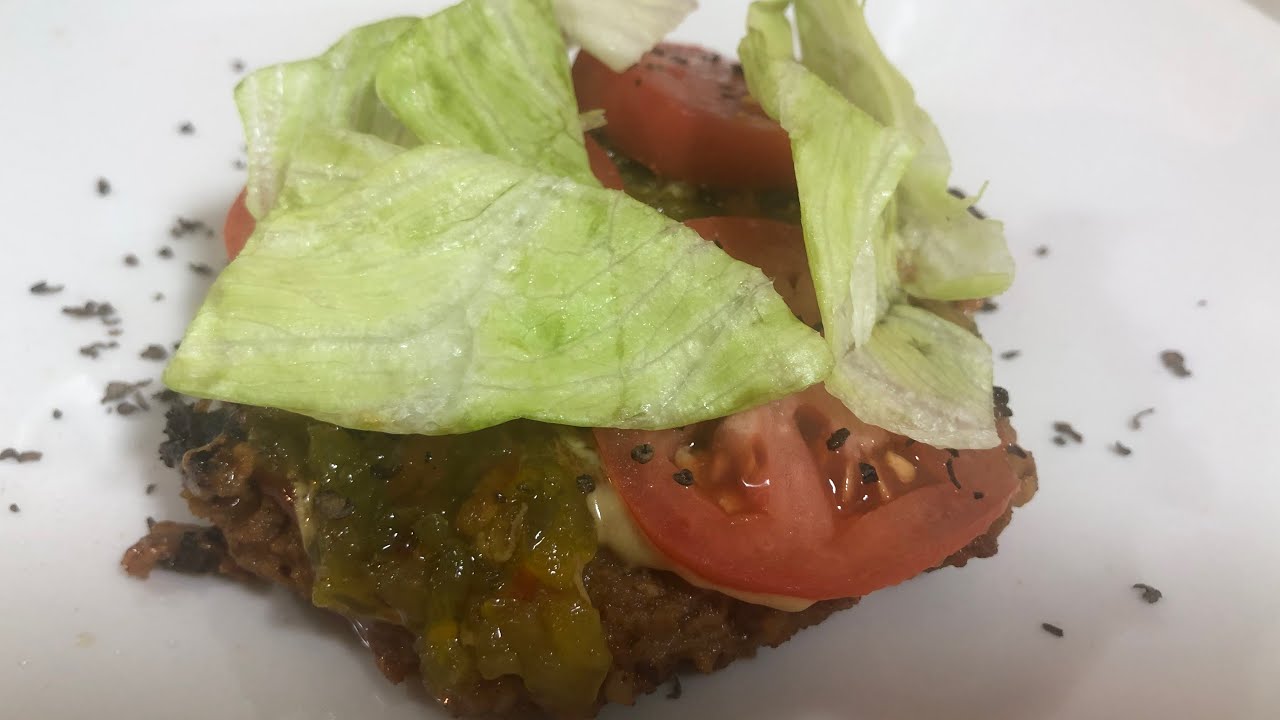 Tasty Lettuce Wrap Gourmet Burger-.60 Part Soy Burger/Walmart - YouTube