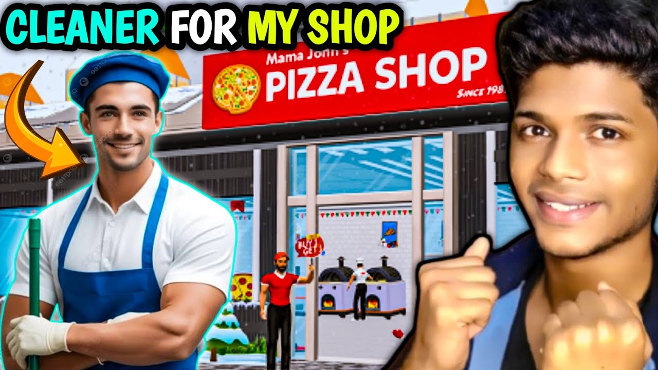 I HIRED A CLEANER FOR MY PIZZA SHOP || PIZZA SHOP SIMULATOR 3D GAMEPLAY ...
