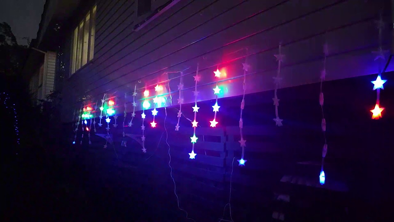 Christmas lights 2019 Rgb digital led curtain - YouTube