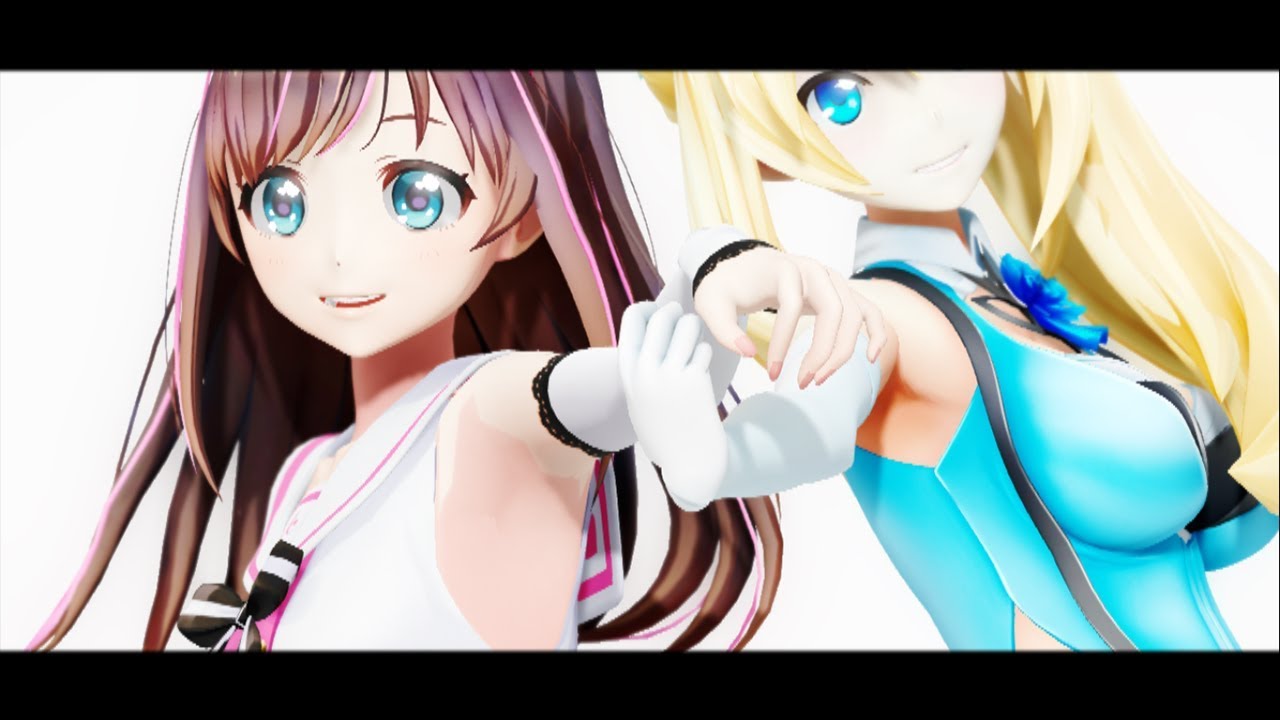 Mmd Dive To Blue Kizuna Ai Mirai Akari Imarine Project 4khd Youtube