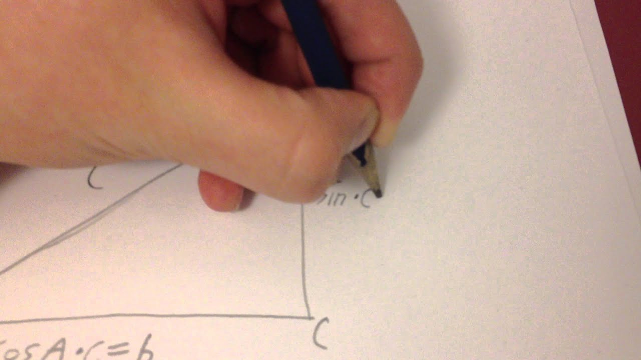 Matematik: bevis af cosinus og sinius i en retvinklet trekant part II ...