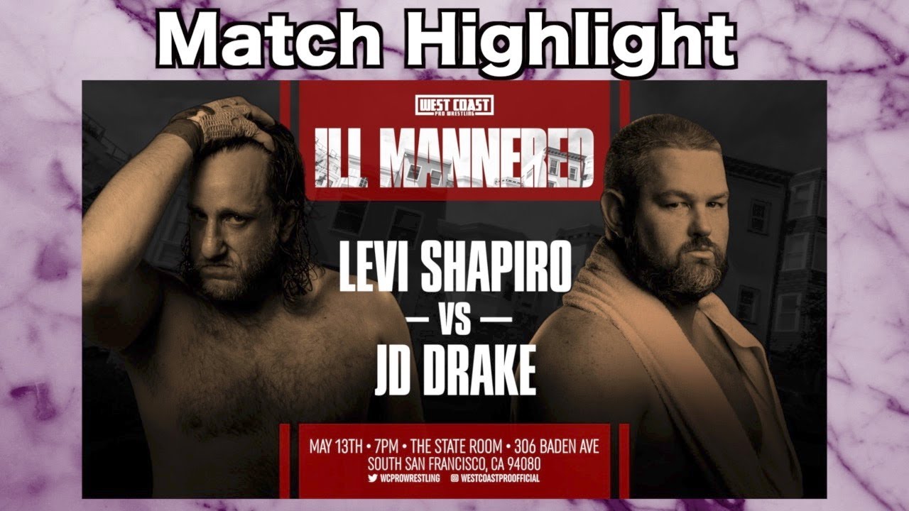 Levi Shapiro vs JD Drake at West Coast Pro Wrestling - match highlights - YouTube