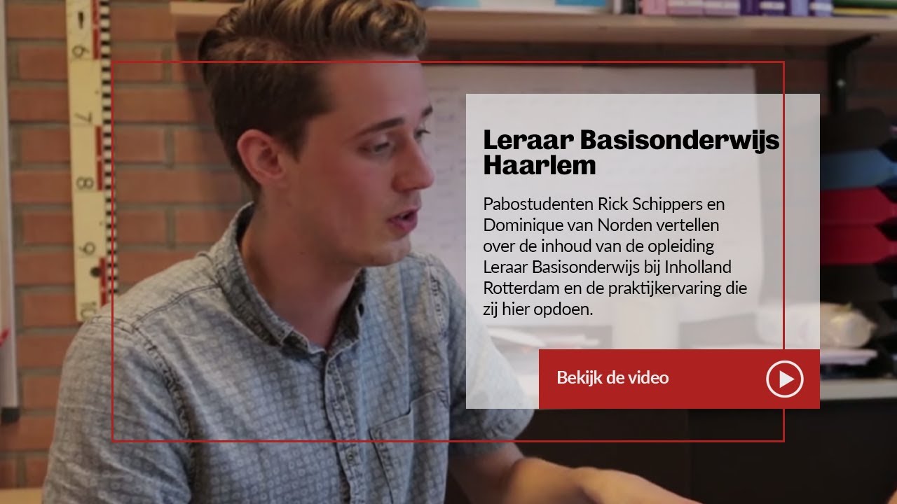 Inholland - Leraar Basisonderwijs (Pabo) Haarlem: Studenten en docenten ...