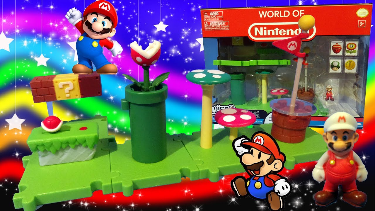 World Of Nintendo Super Mario Bros U Playset Game Actions with Fire ...