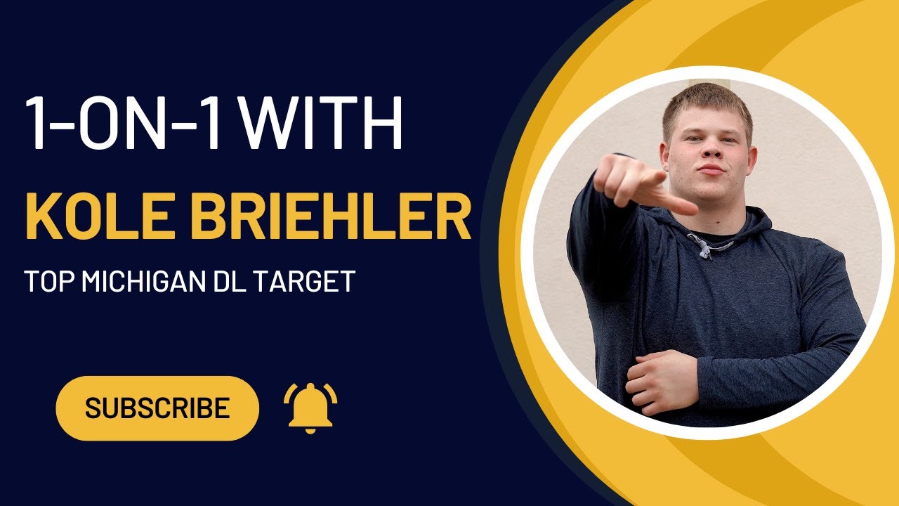 Q&A with TOP DL target Kole Briehler | Michigan recruiting | #GoBlue ...