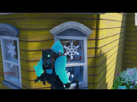 Fortnite Destroy Snowflake Decorations - YouTube