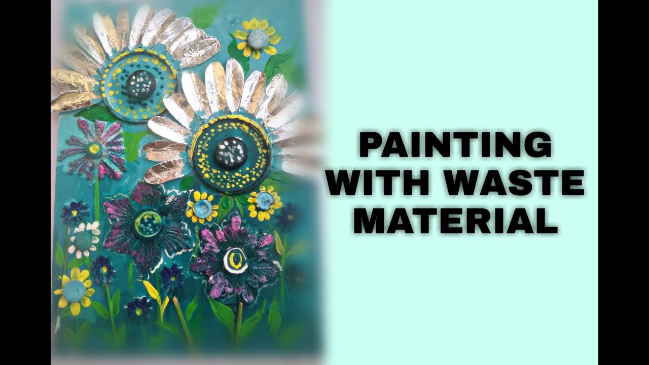 Waste materials craft idea | artwork with waste material | DIY arts and ...