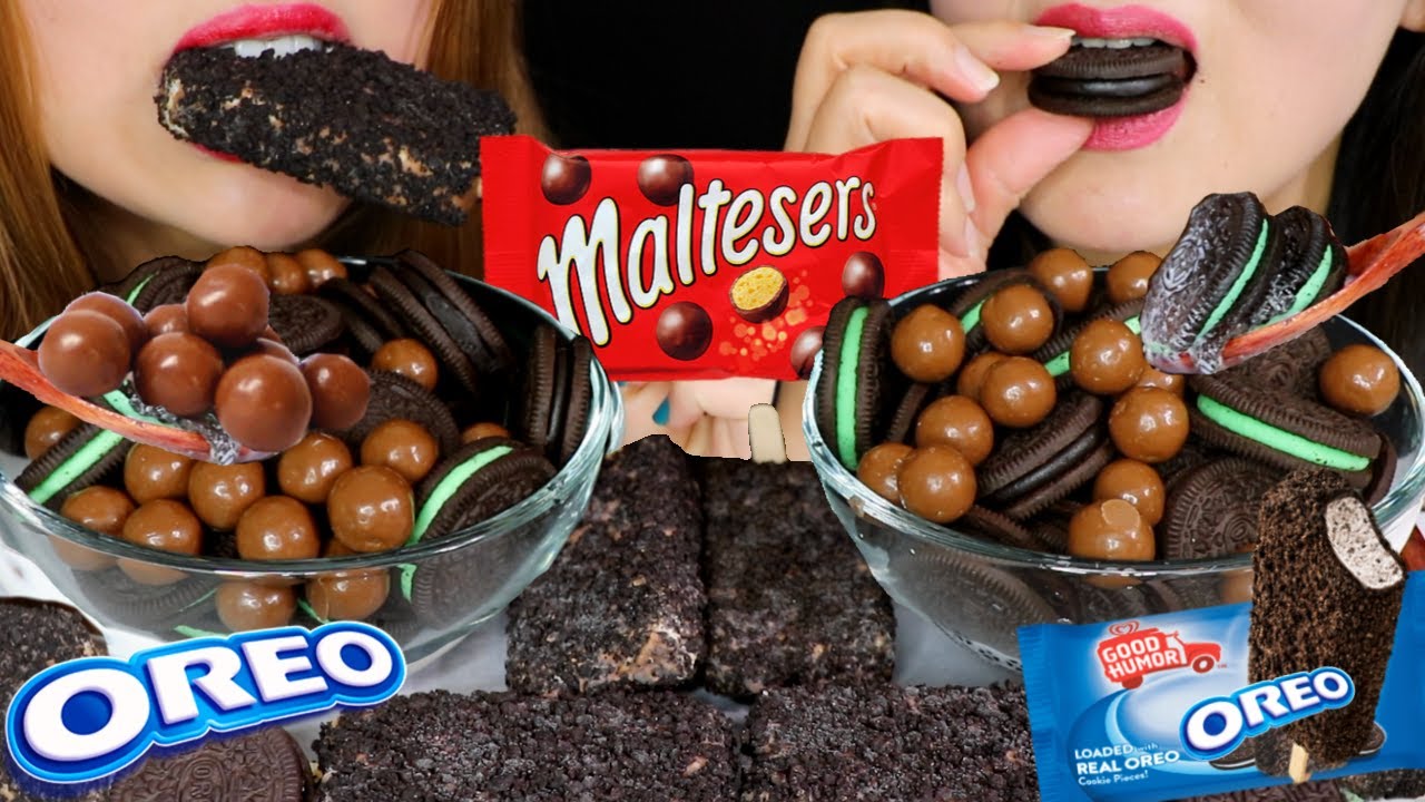 Asmr Maltesers Dark Chocolate Oreos Mint Oreo Cookie Cereal Oreo