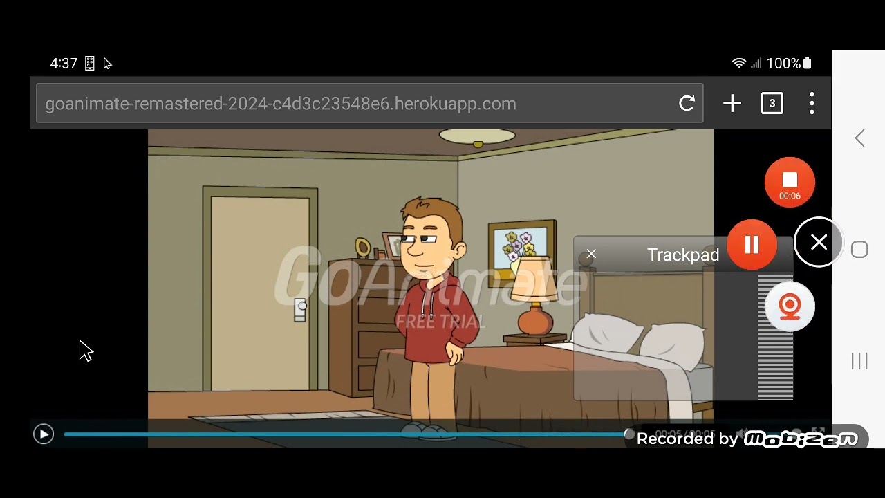 test using goanimate remastered on Android - YouTube