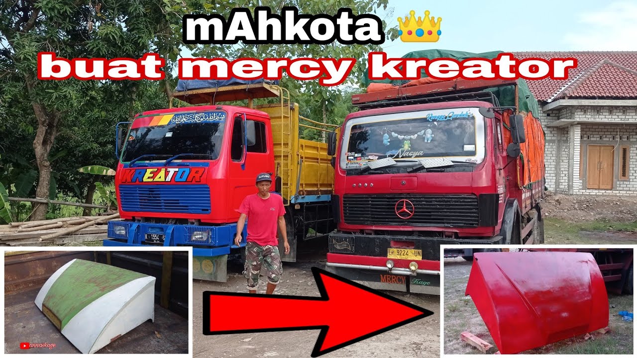 Proses pengecetan Mahkota buat Truk Mercy kreator - YouTube