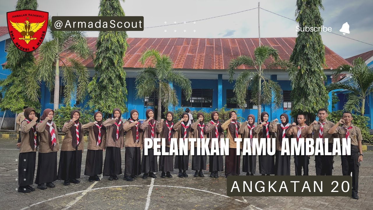 Pelantikan Tamu Ambalan Angkatan 20 Gerakan Pramuka SMA Negeri 8 Maros ...
