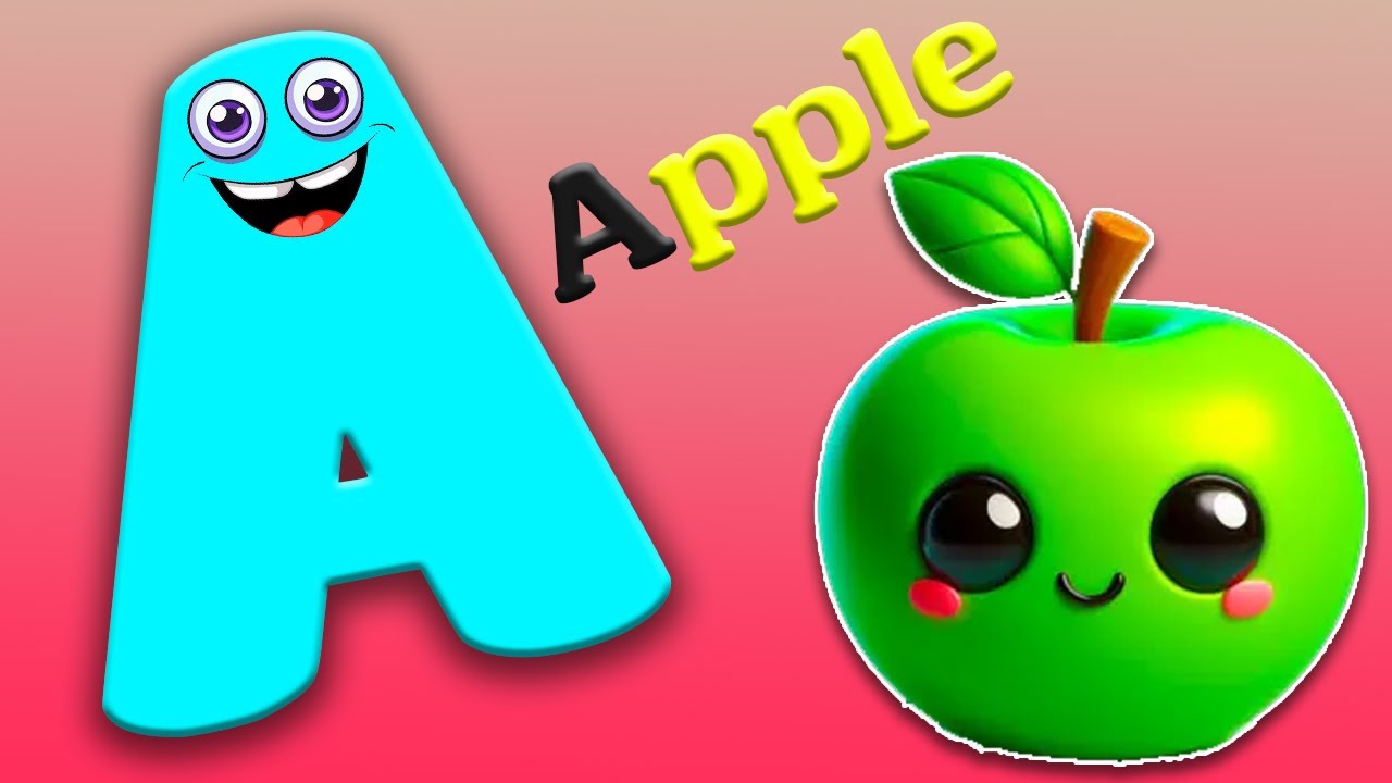 ABC song | a for apple | abc phonics song for toddlers | nursery rhymes ...