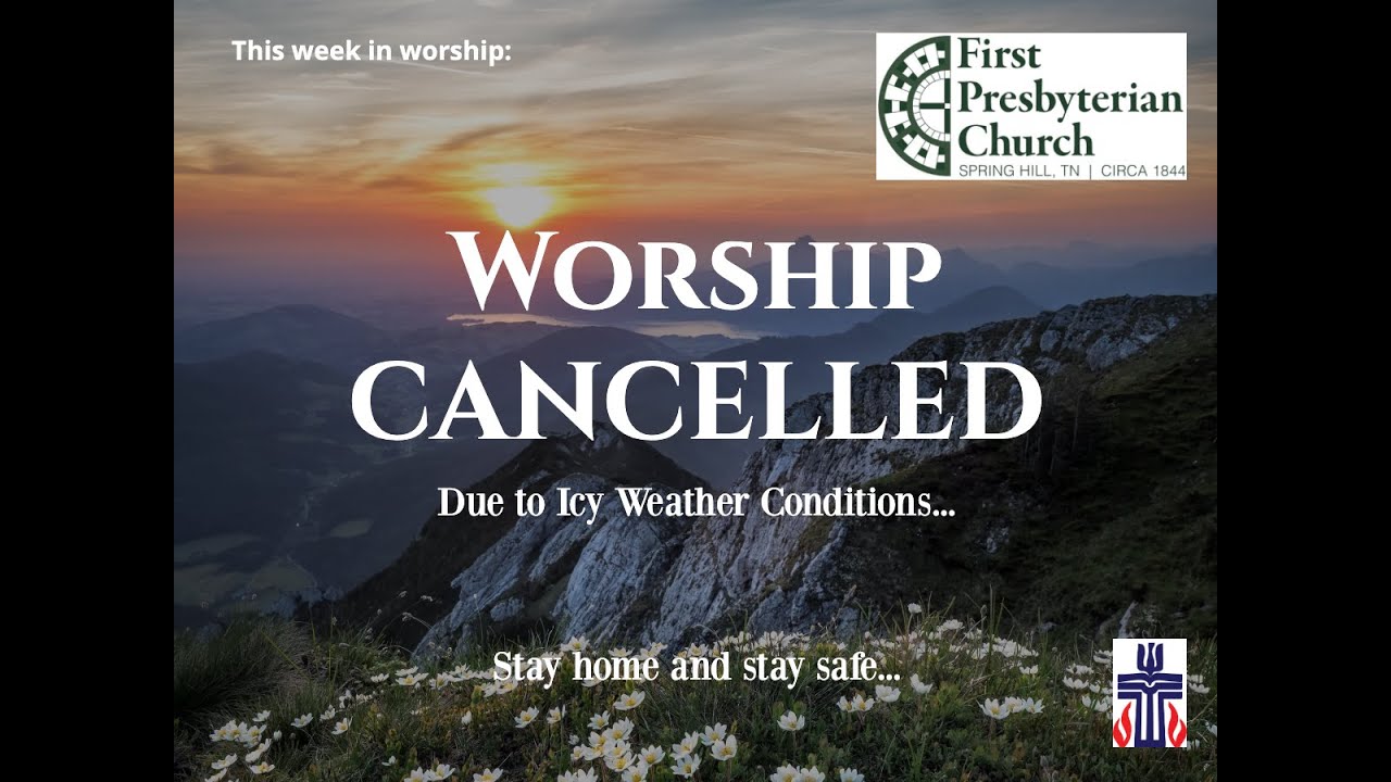 Worship Cancelled February 14, 2021 - YouTube