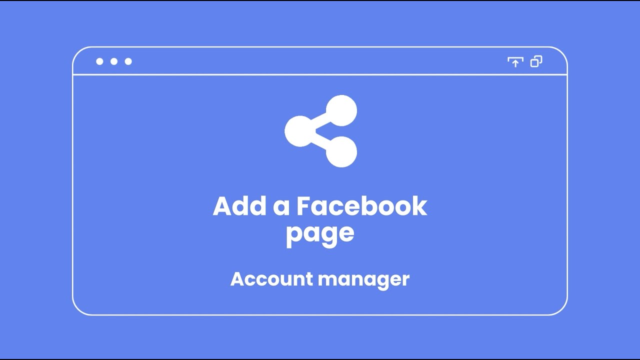 Add a Facebook page - YouTube
