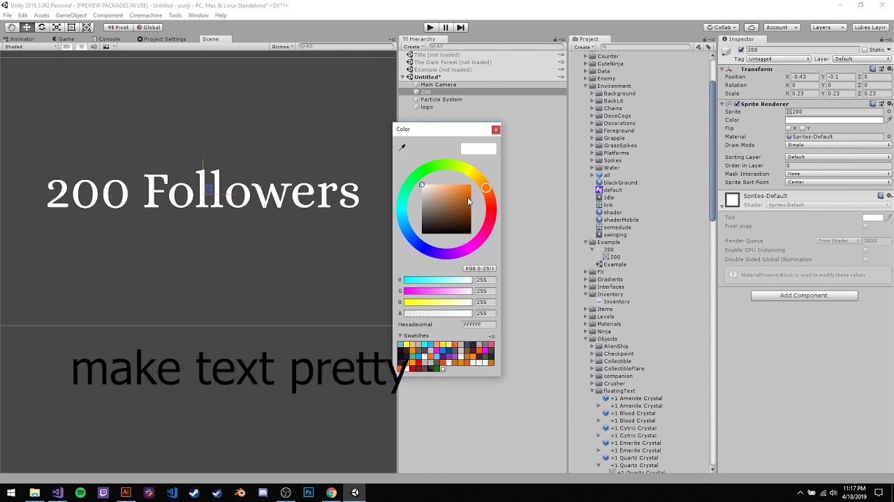 Text dissolve particles unity - YouTube