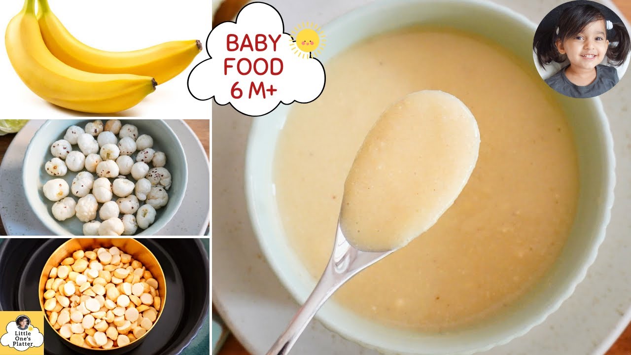 Makhana + Banana | Super Quick Baby Food | Instant Recipe in 5 Minutes ...