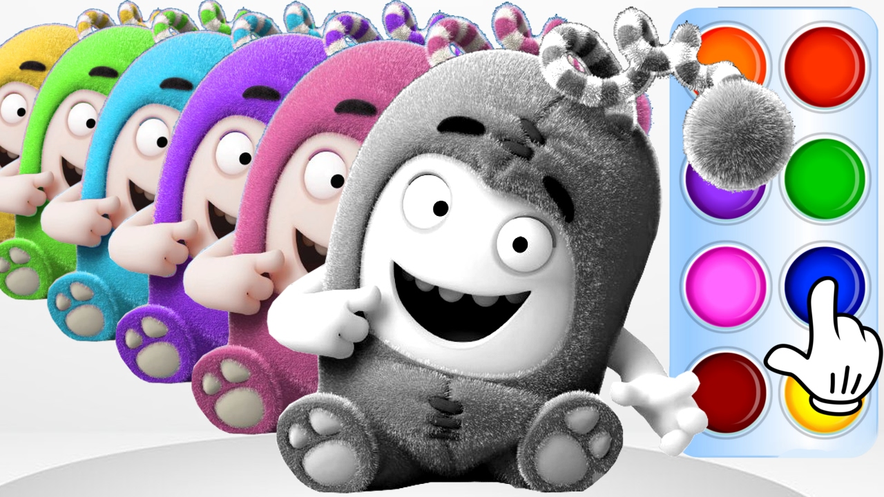 Learn Colors with Oddbods Newt - Learning Color Compilation for Baby ...