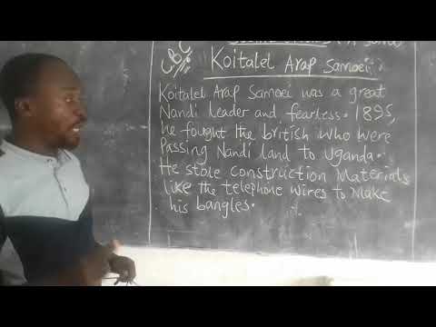 A song on Koitalel Arap Samoei(Social Studies) with Tr.Mulei Everistus ...