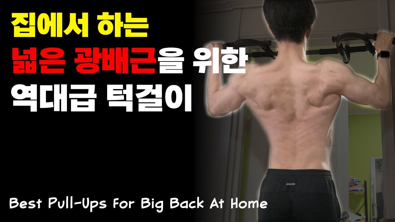 (타이머/삐소리O)등운동, 광배근을 넓히는 최고의 턱걸이 | (Timer/Beep SoundO)6 Best Pull-Ups ...