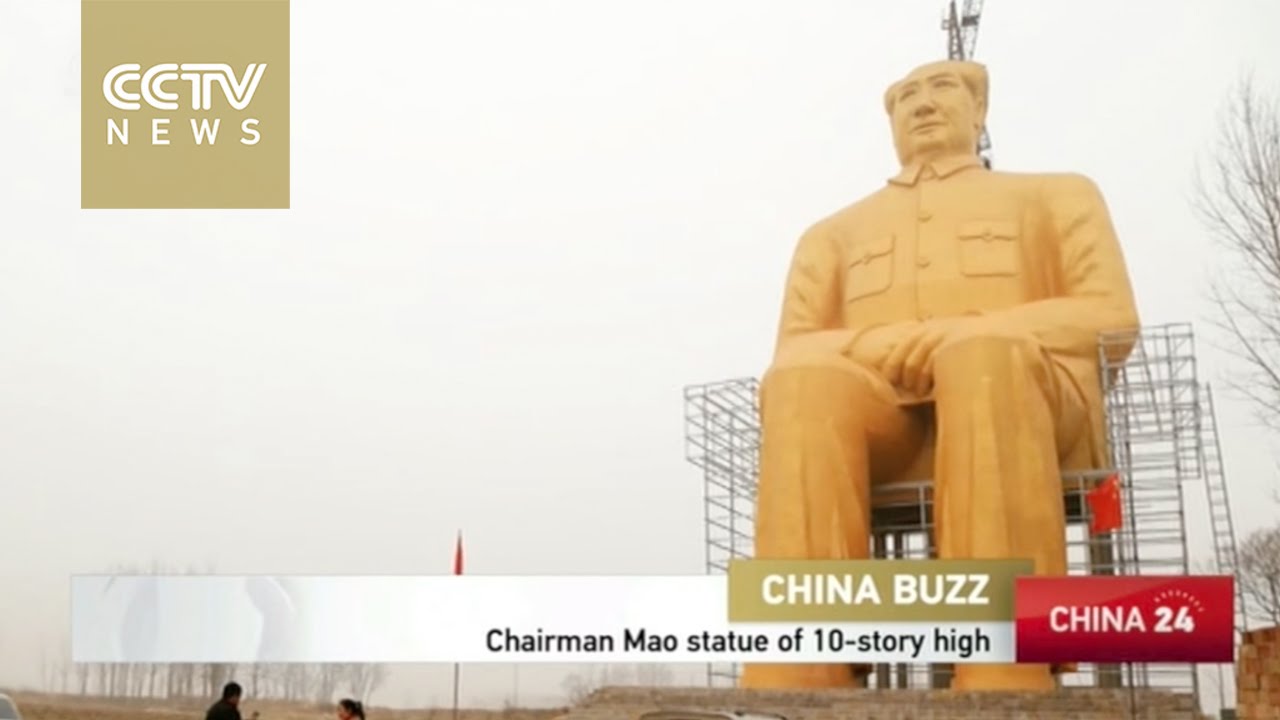 Chairman Mao gets a gilded makeover in China - YouTube