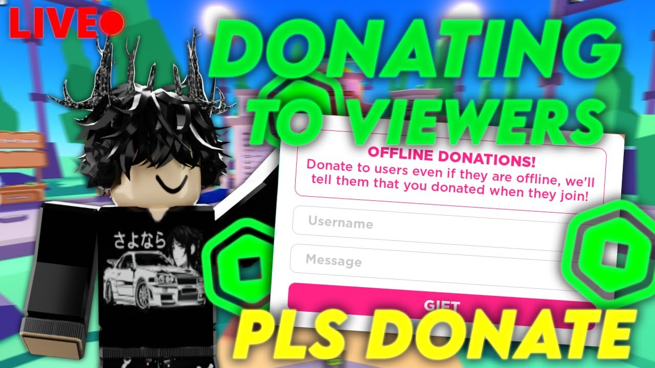 🔴 PLEASE DONATE LIVE | DONATING ROBUX TO VIEWERS! | OFFLINE DONATIONS ...