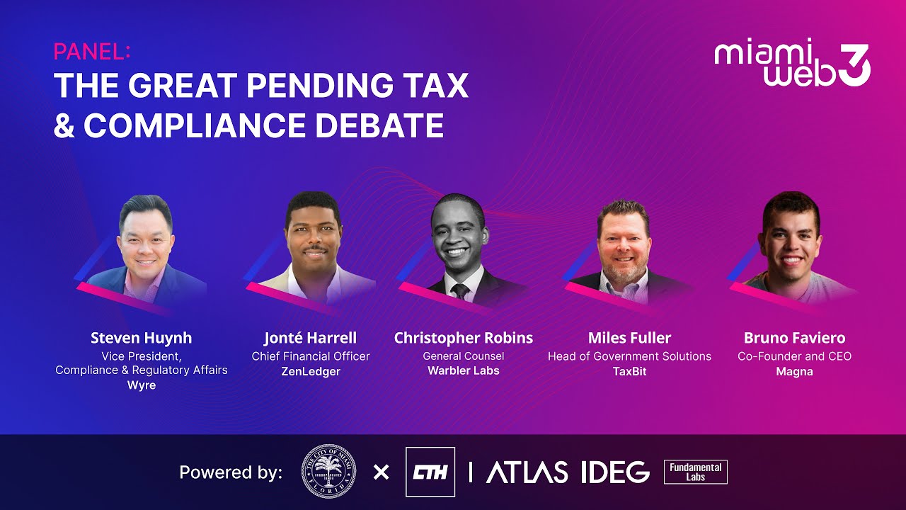 🔥Miamiweb3 Day 1 Panel: The Great Pending Tax & Compliance Debate - YouTube