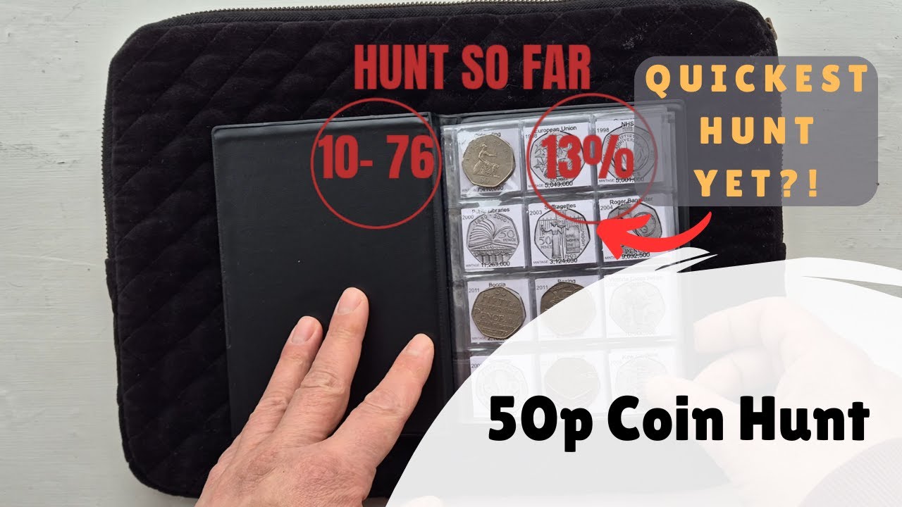 Crazy lucky coin hunt start! - £100 50p coin hunt Ep.2 (Book 1) - YouTube