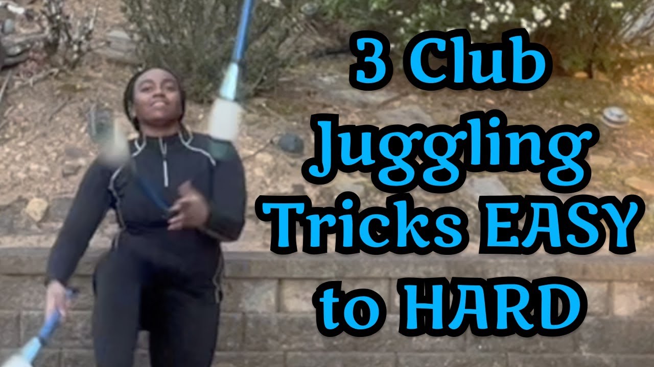 BEST 3 Club Juggling Tricks from EASY to HARD | Beginner 3 Club ...