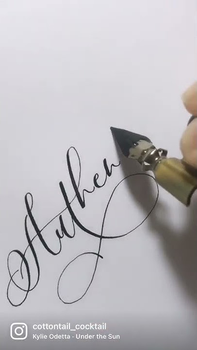 authenticity | modern calligraphy | cottontail - YouTube