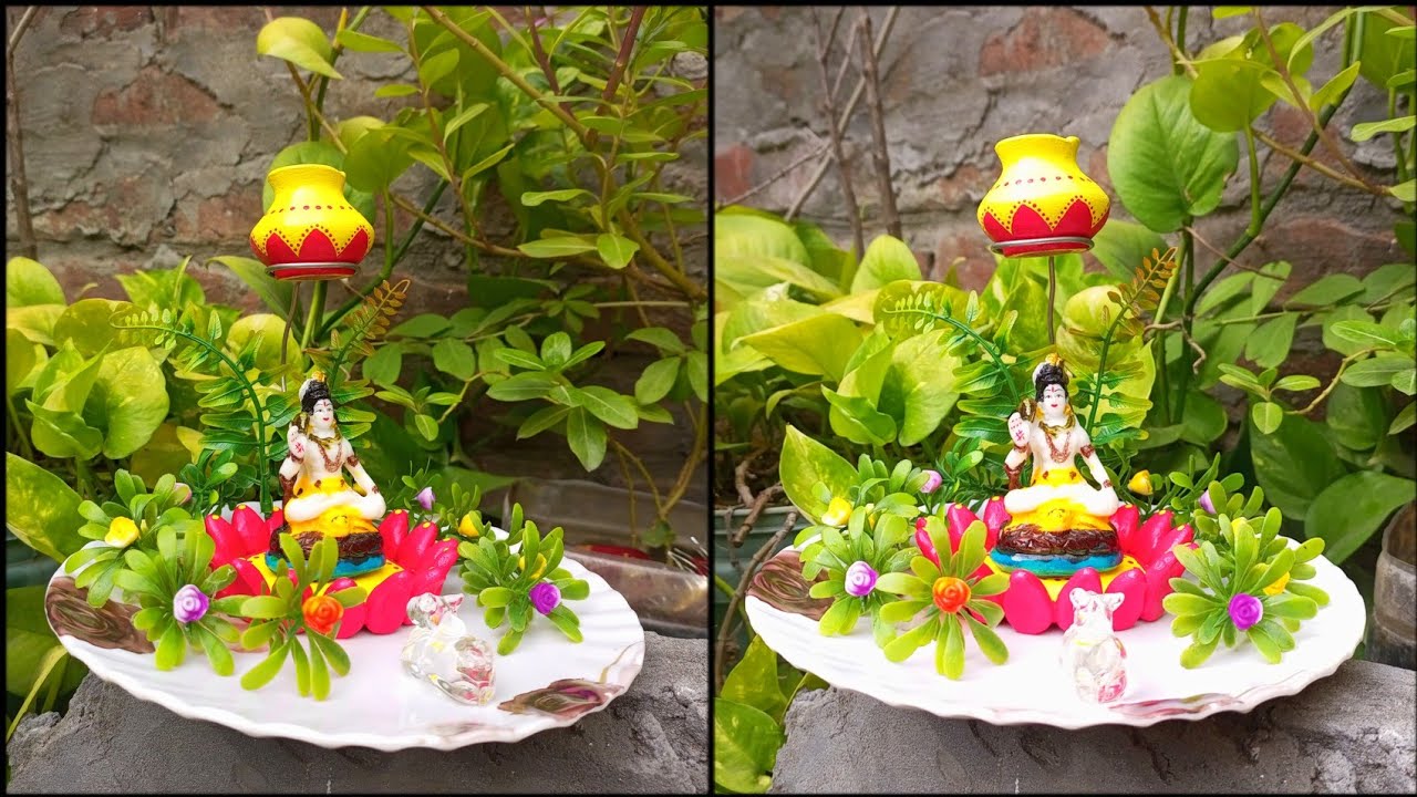 How To Make Kalash Stand || Shiv || Tutorial 😊😊 - YouTube