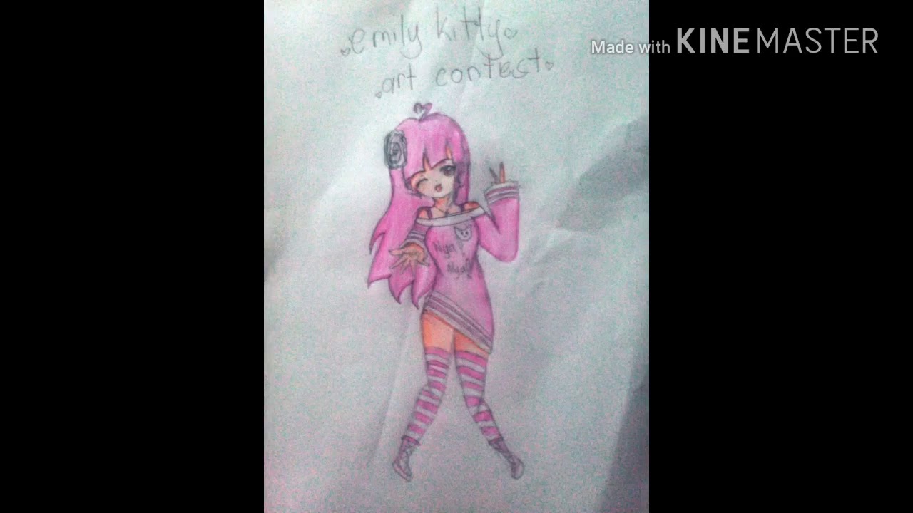 Emily kitty art contest - YouTube