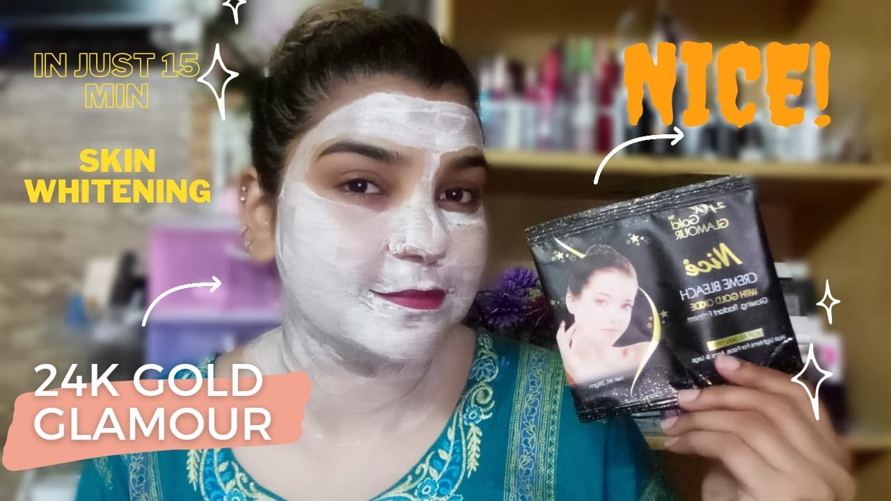 NICE 24K GOLD CREAM BLEACH || SKIN WHITENING BLEACH || FACE BLEACH AT ...