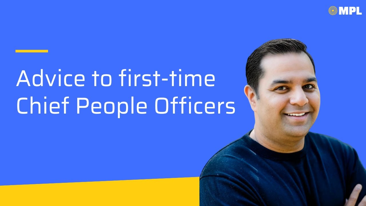 Advice for first time Chief People officers - YouTube