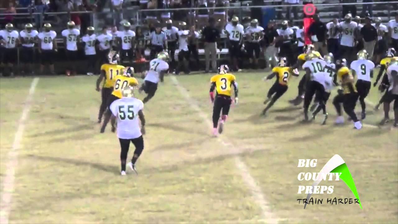 Chamerlain's Donovan Baker with a crazy INT returned for a TD - YouTube