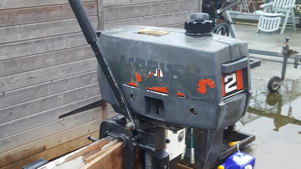Mariner/Yamaha 2hp 2 stroke outboard - YouTube