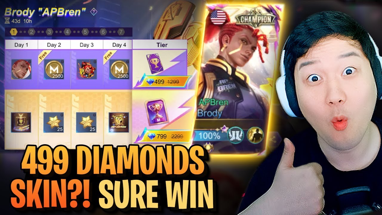 Spam to play Brody! AP Bren M5 New skin | Mobile Legends - YouTube