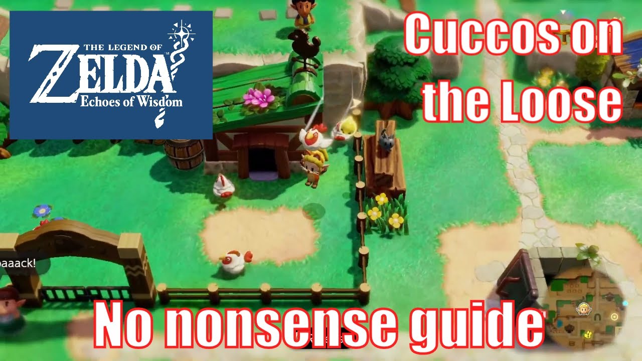 Cuccos on the Loose Side Quest Guide | Kakariko Village | Zelda: Echoes ...
