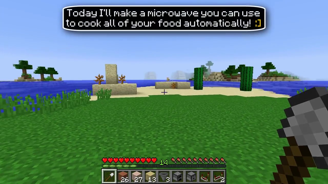 Minecraft: How to make Working Microwave - YouTube