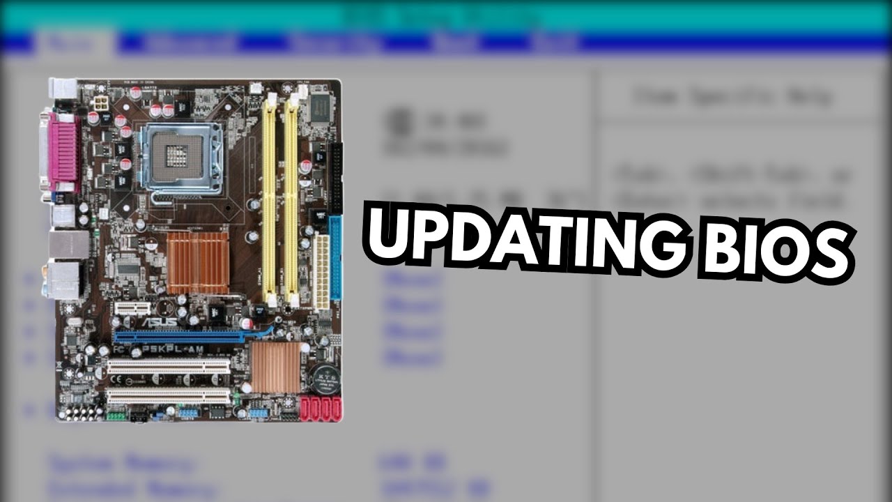 TUTORIAL! How to update BIOS in old Asus motherboard - YouTube