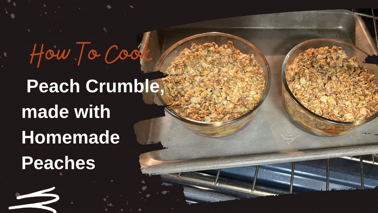 Easy homemade Low Carb 🍑 Crumble | Made From Scratch With Fresh Peaches ...