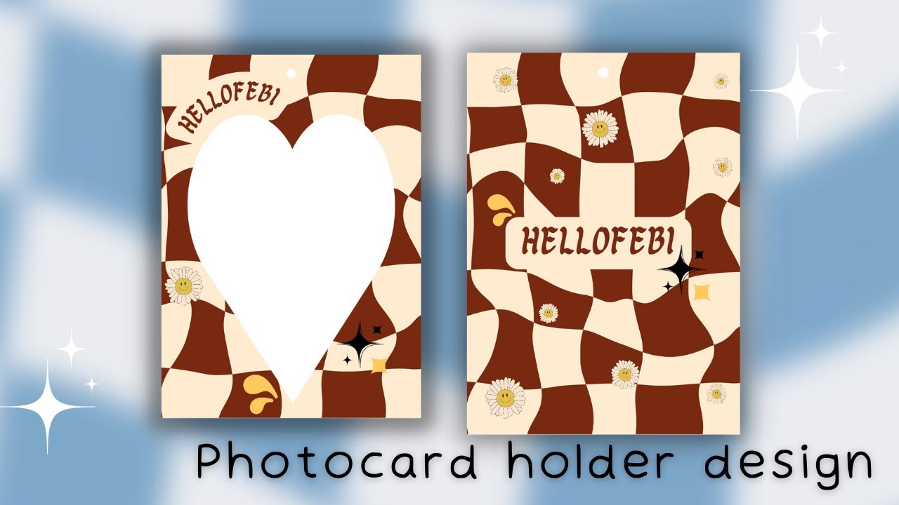 HOW I DESIGN PHOTOCARD HOLDER USING CANVA - YouTube