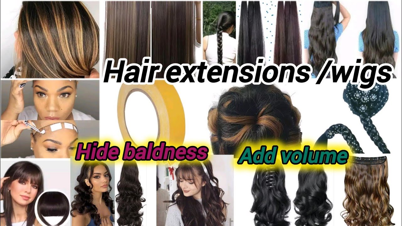 Hair Extensions😍 | cheapest Hair wigs || Hair Accessories || Must Buy ...