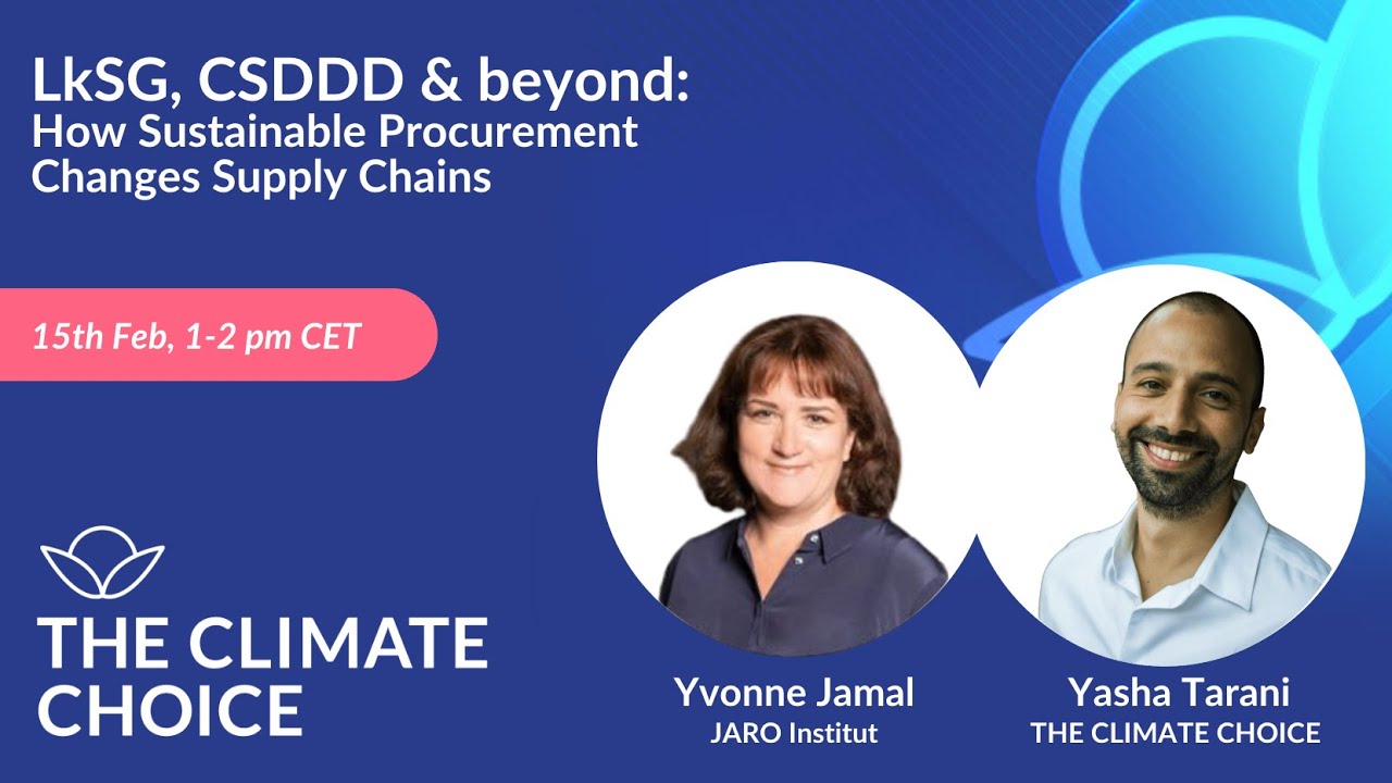 LkSG & CSDDD: Transforming your Supply Chain - YouTube